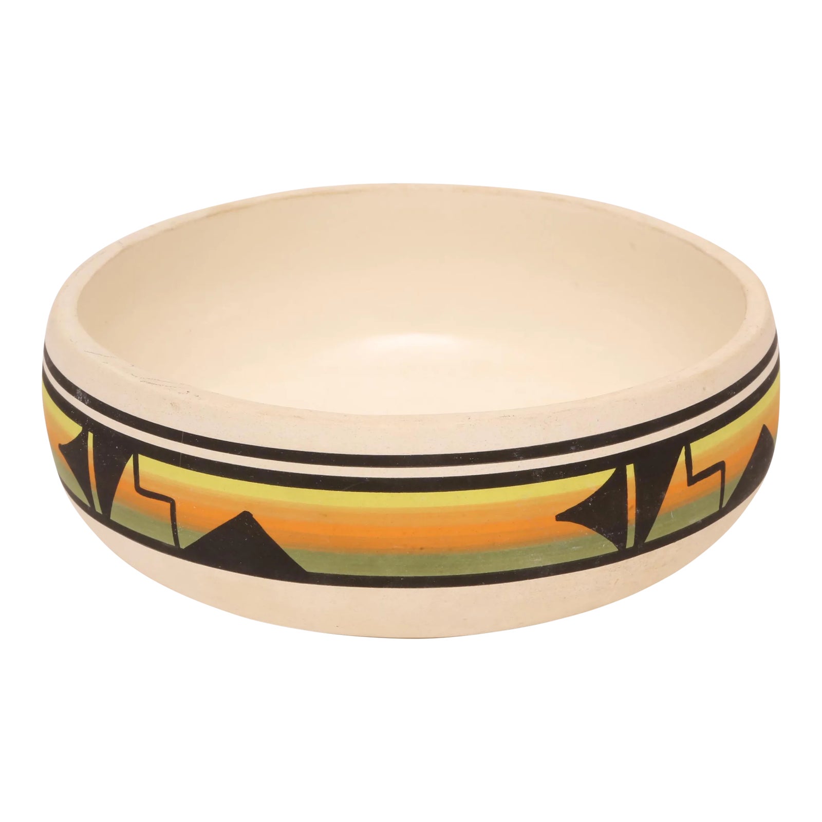 Ute Mountain Tribe Native American Pottery Bowl | Chairish