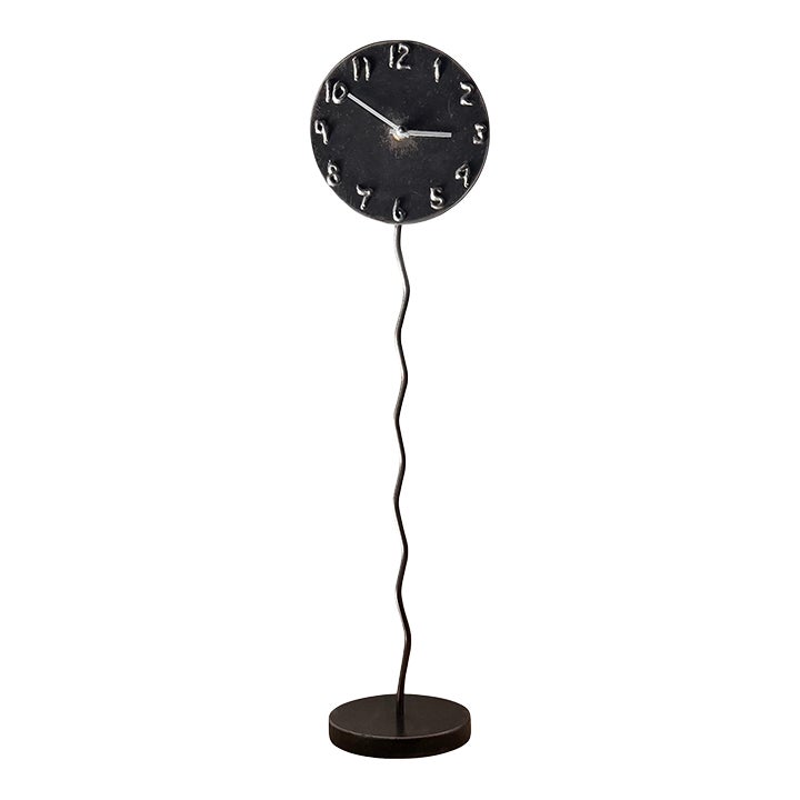 A Postmodern Sculptural Welded Metal Clock by Jon Sarriugarte, Signed ...