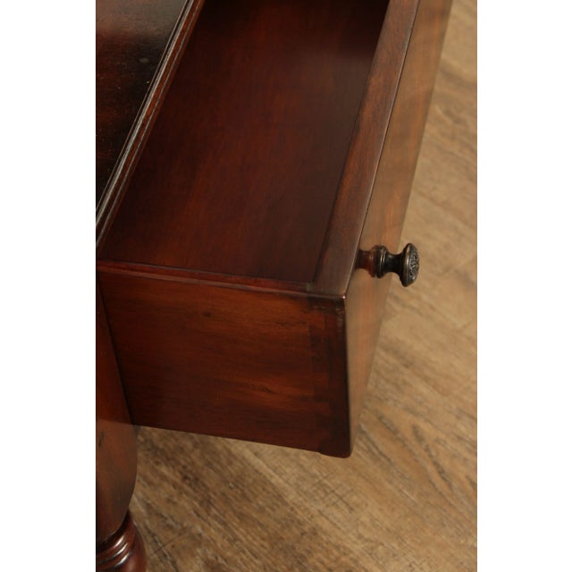 Hickory White Regency Style Mahogany Side Table | Chairish