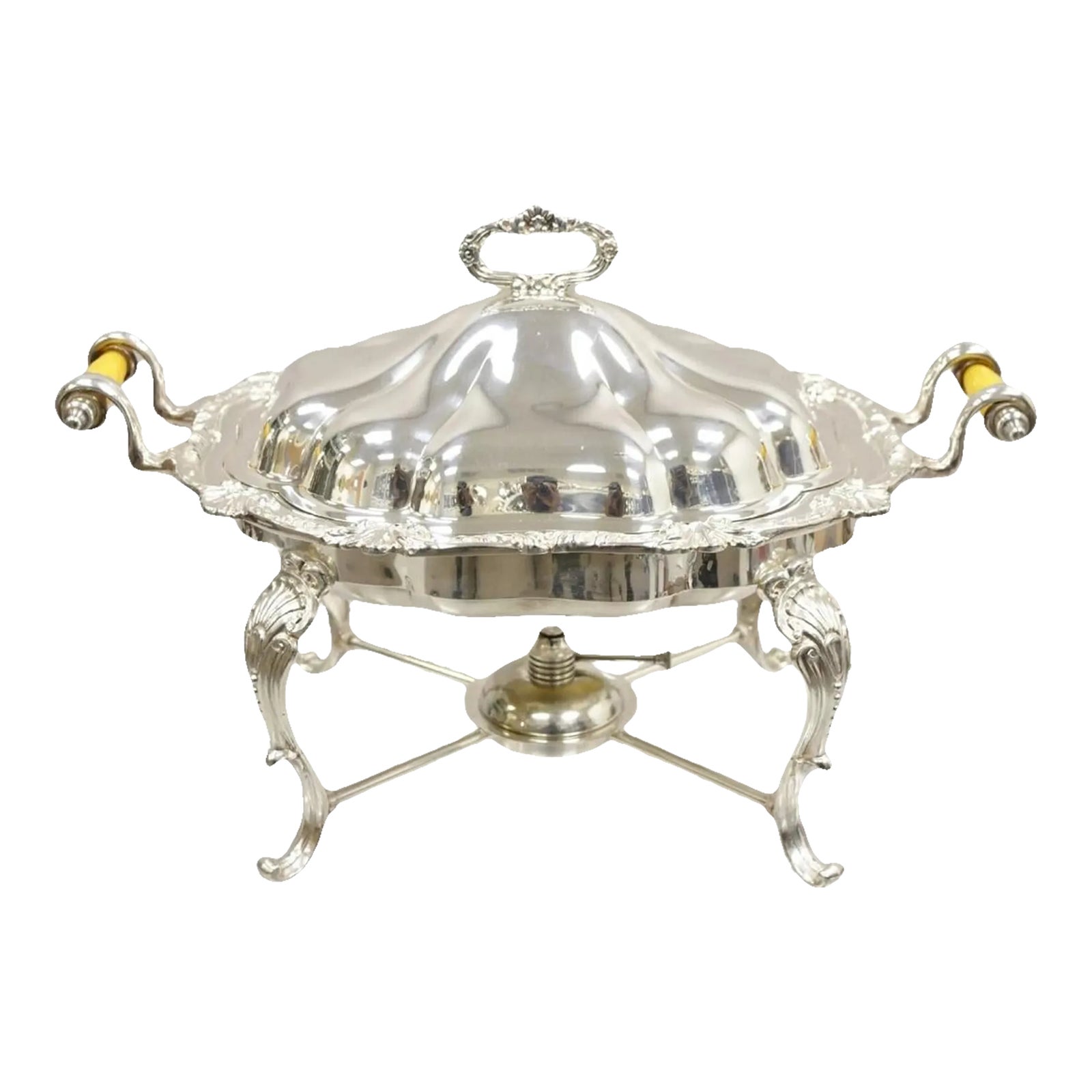 Vintage Victorian Style Silver Plated English Warmer Buffet Chaffing ...