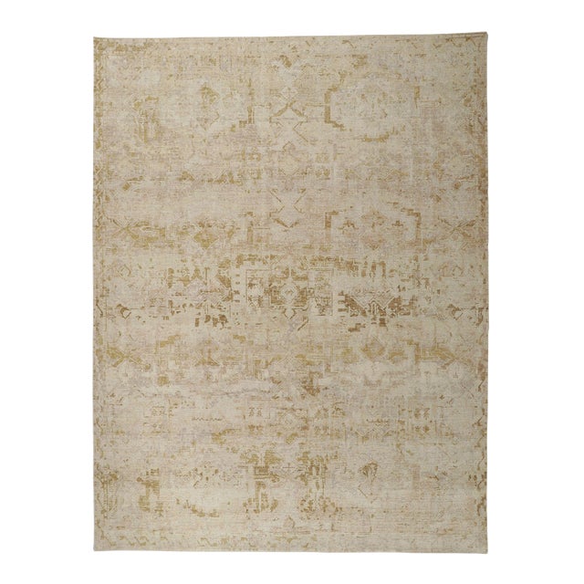Distressed Rug With Vintage Modern Style, 09'01 X 11'10 | Chairish