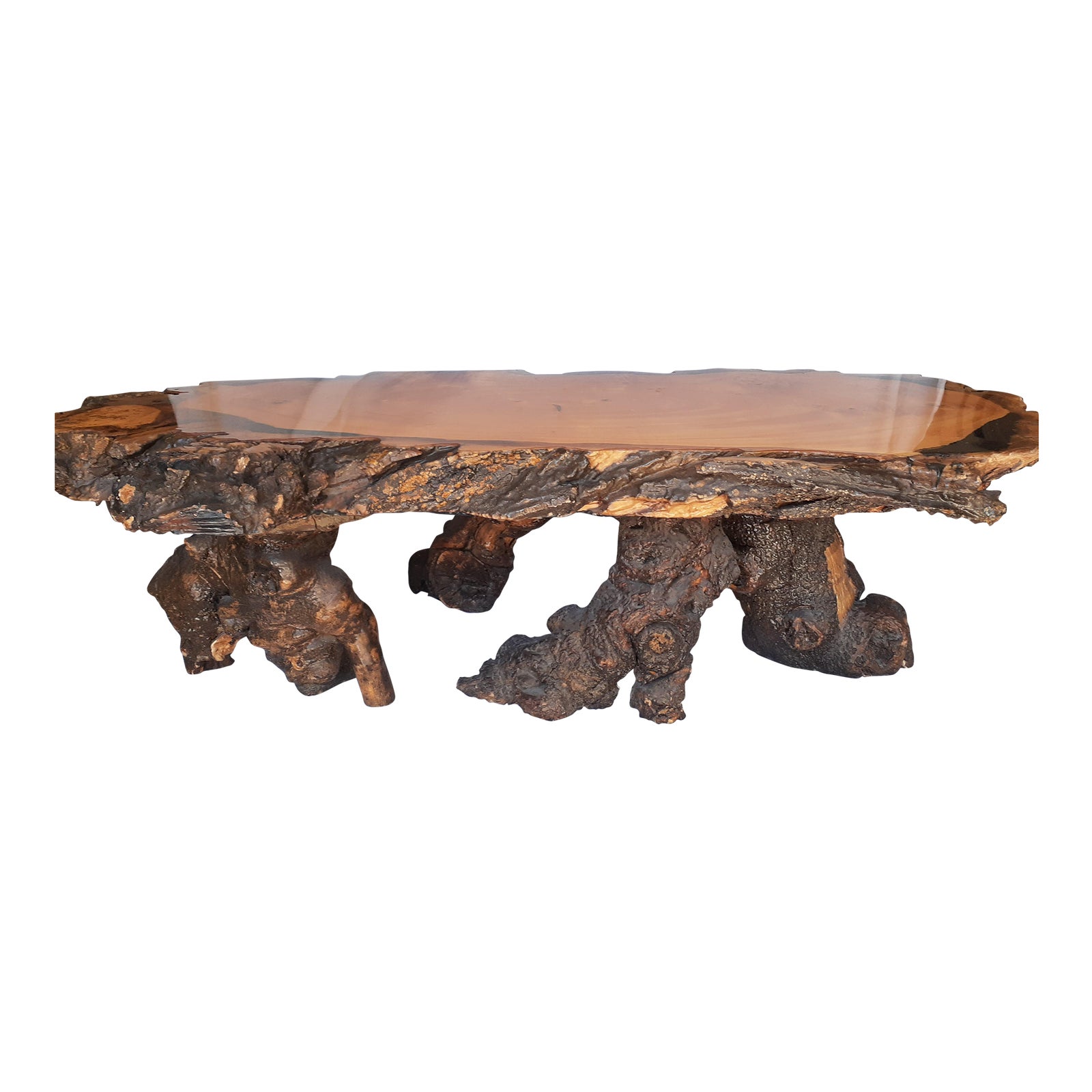 Handcrafted Live Edge Coffee Table | Chairish