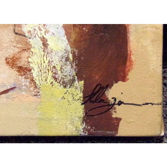 "Lady in Waiting III" Contemporary Abstract Oil Painting by Helen Zarin ...