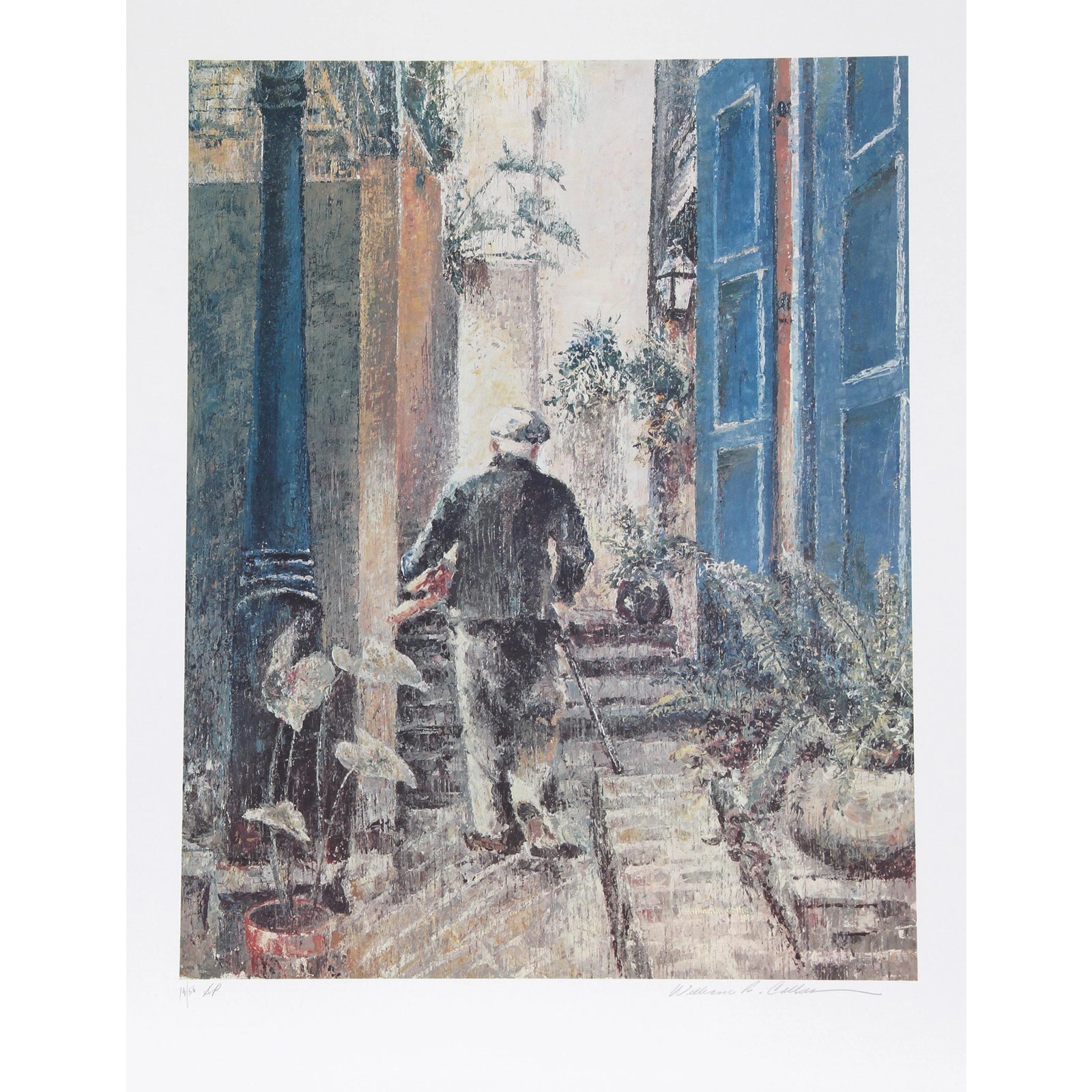 William Collier, Old Man, Lithograph | Chairish