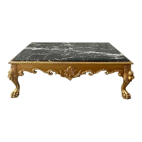 rococo marble coffee table