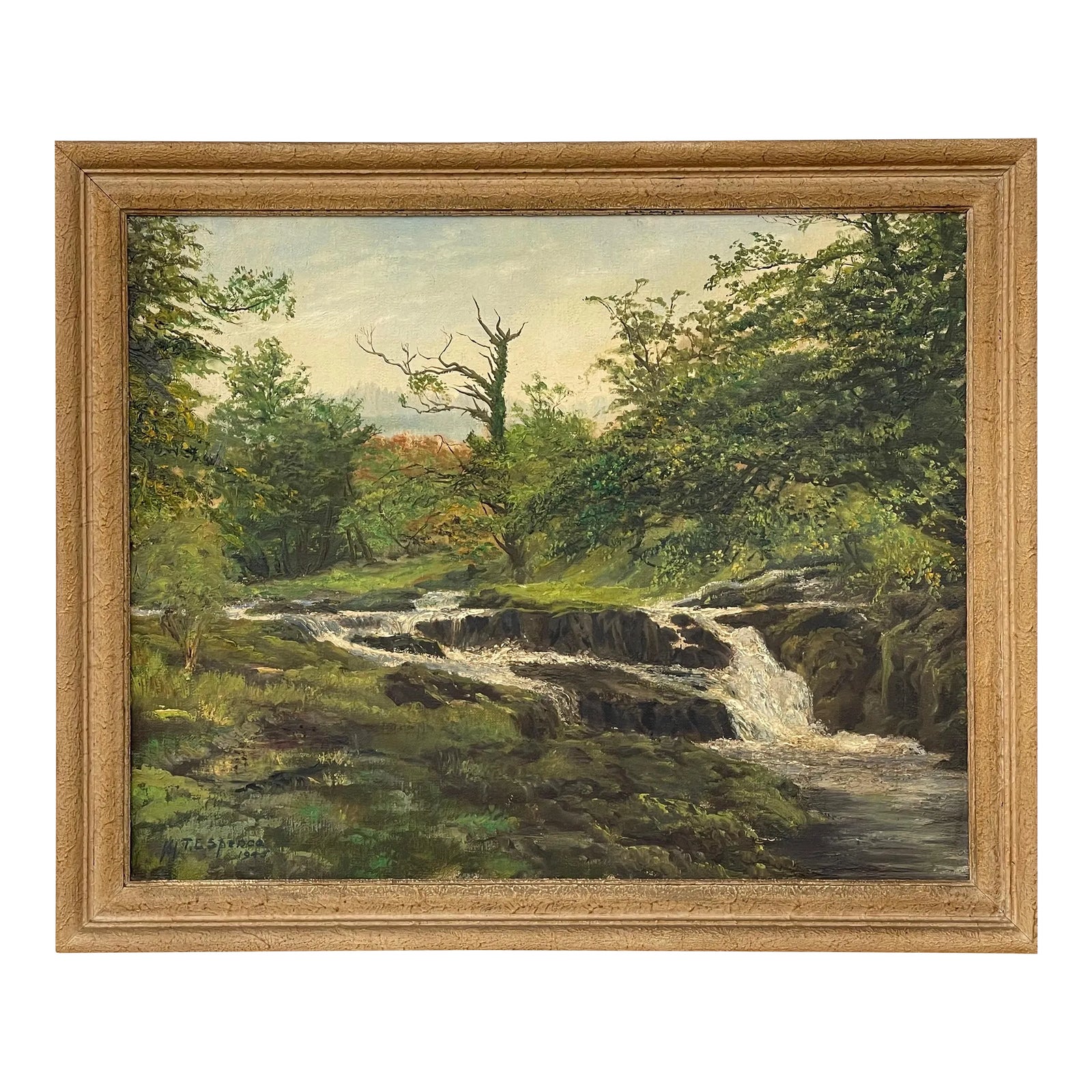 Tobias Everet Spence, River Forest Landscape Oil Painting by 20th ...