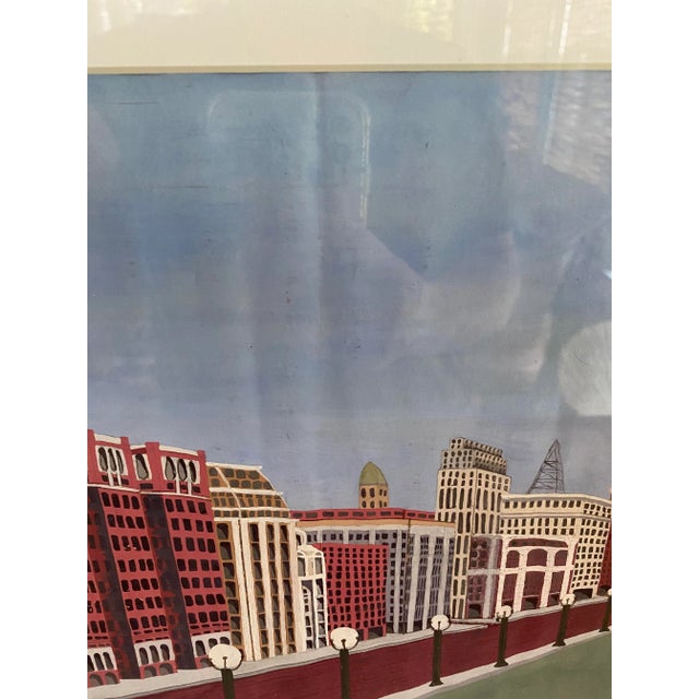 1970s Vintage Artist Rendering/Painting Architectural Acrylic Drawing ...