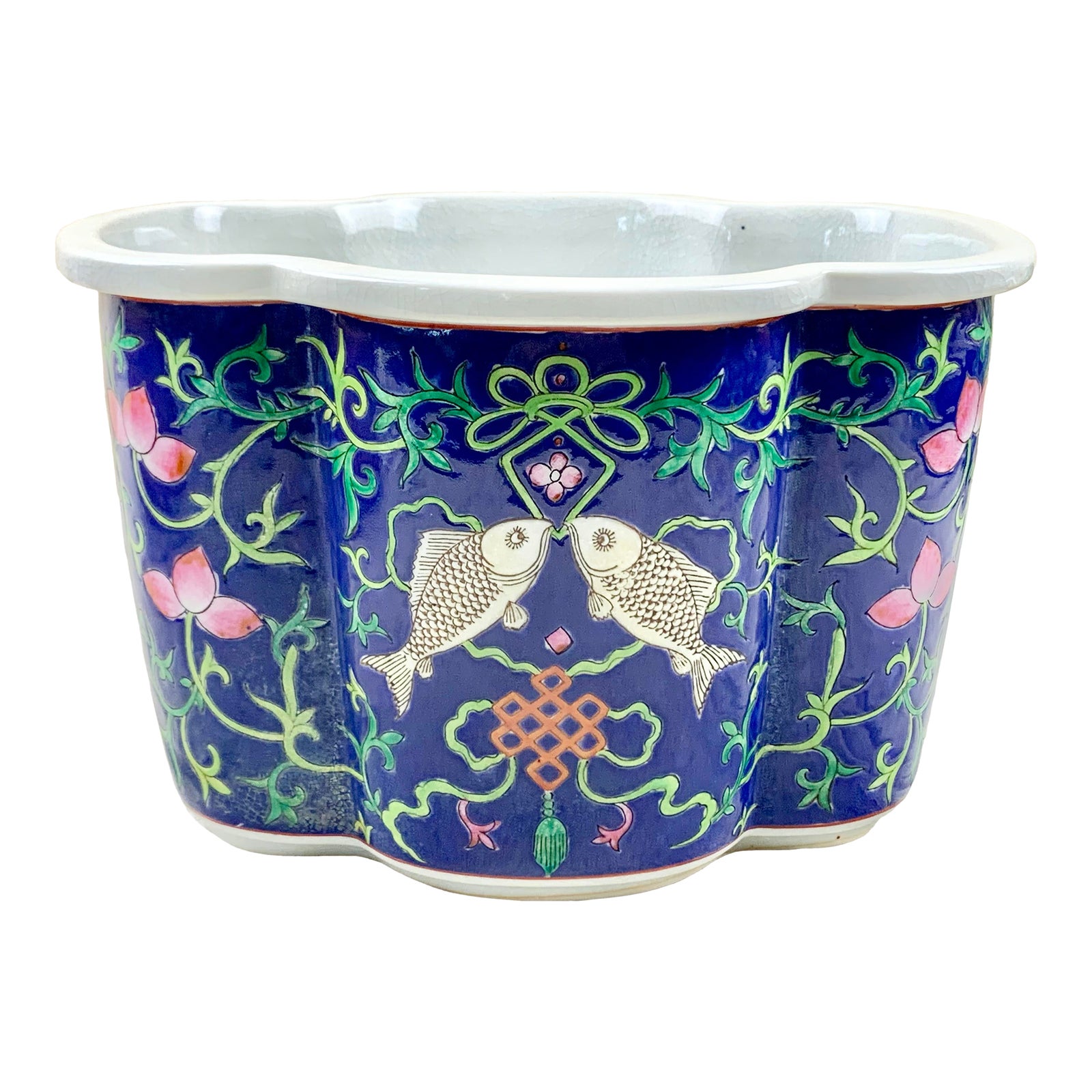 Vintage Chinoiserie Cachepot | Chairish
