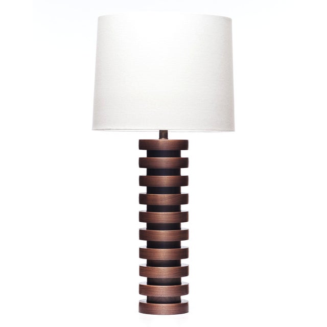 Lawrence & Scott Malmo Walnut Table Lamp | Chairish