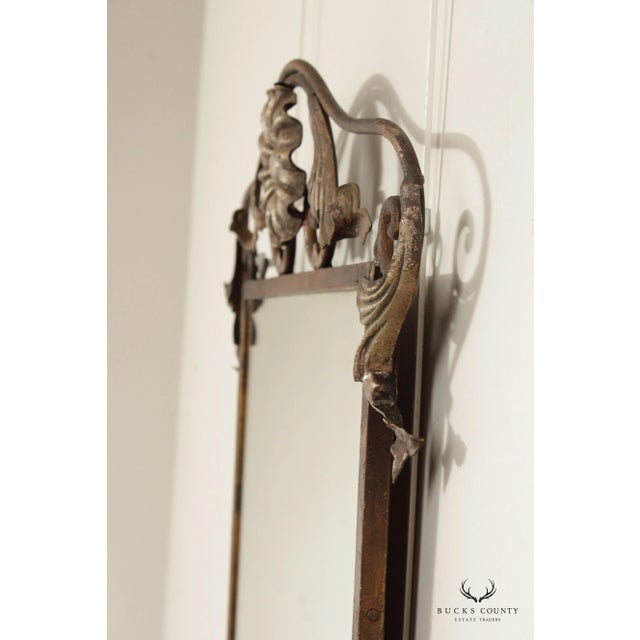 Tuscan Style Scrolled Iron Work Wall Mirror | Chairish