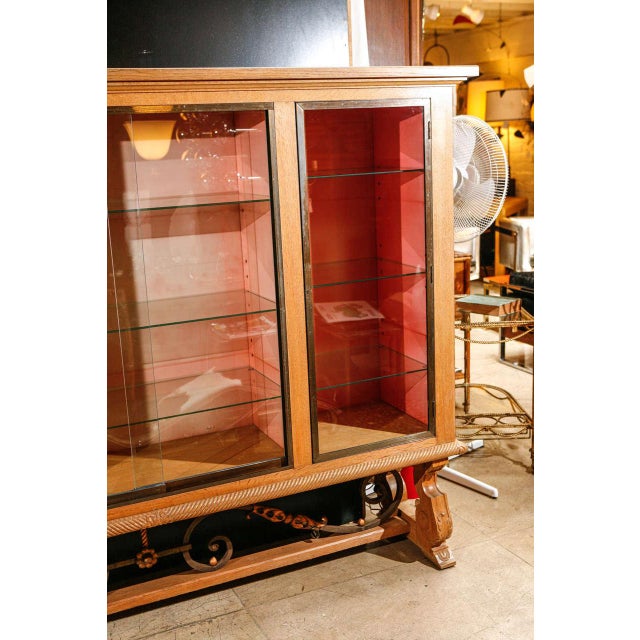 French Modern Display Cabinet | Chairish