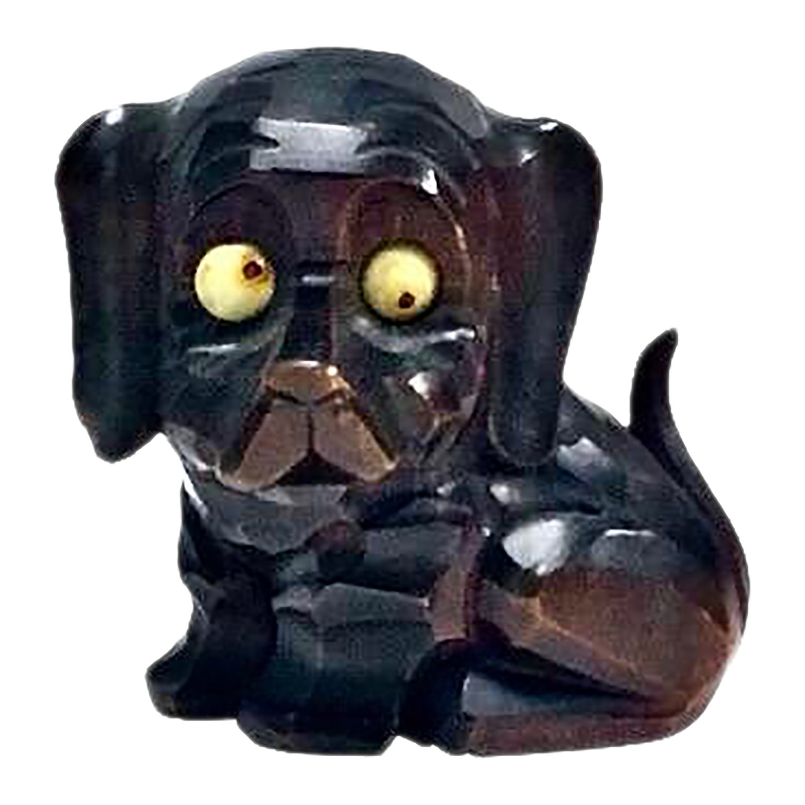 Black Forest Googly Eyed Dog Clock | Chairish