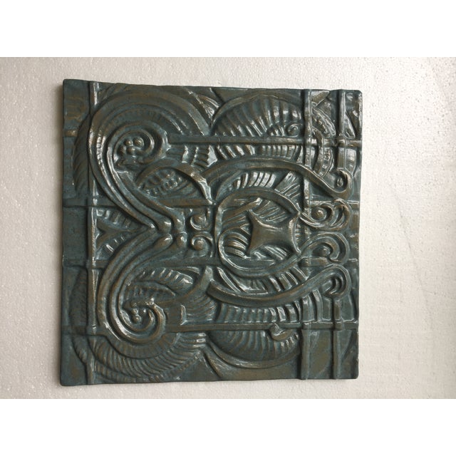 Decorative Ceramic Wall Tile | Chairish
