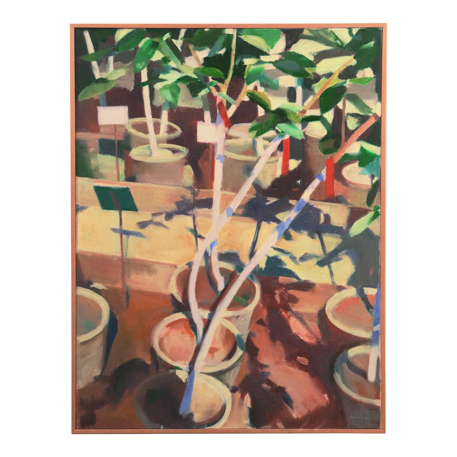 'In the Greenhouse Nursery' by Boyd Gavin, 1986, Gump's, San Francisco ...