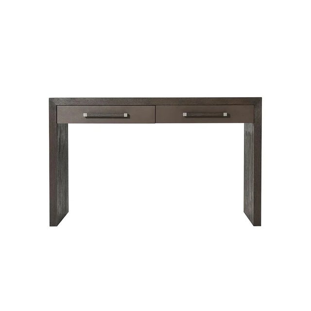 Simply Modern Writing Table - Dark | Chairish