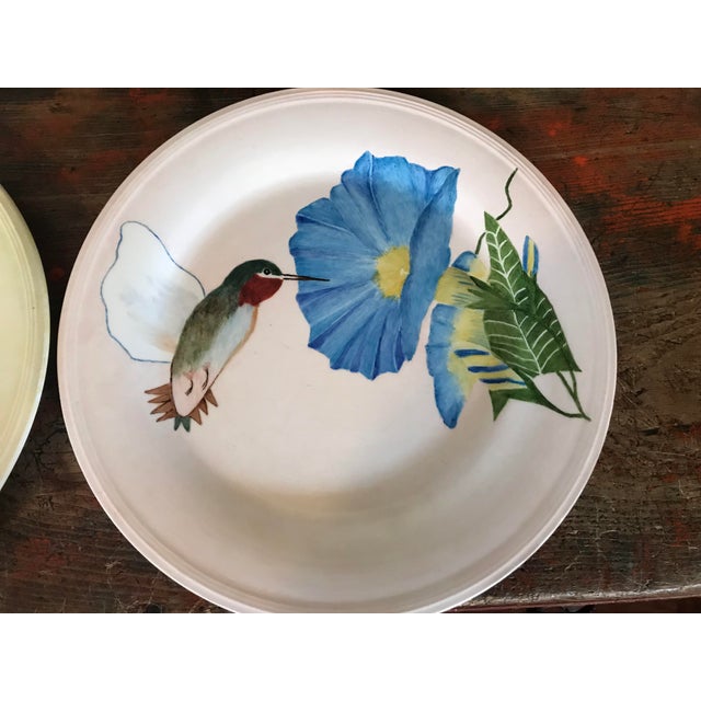 1940s Vintage Hand-Painted Decorative Plates - Set of 4 | Chairish