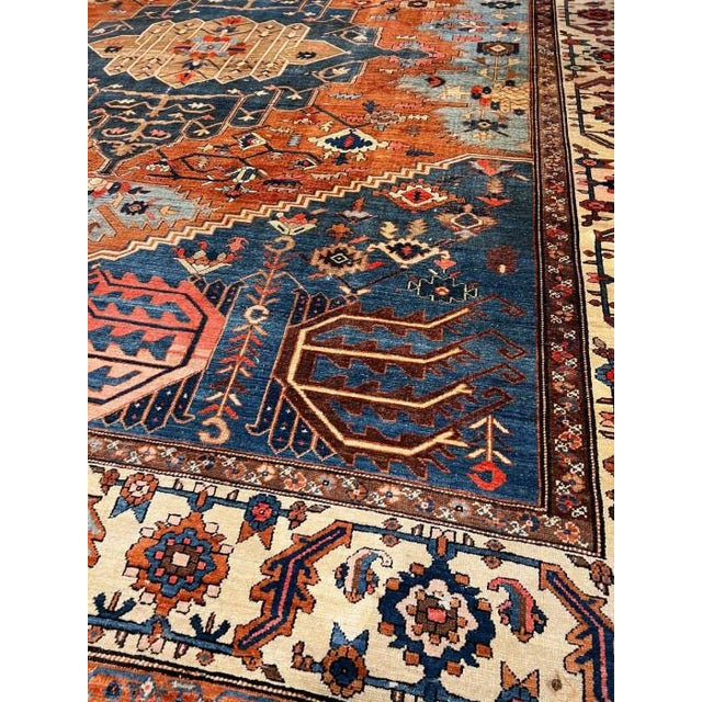 Late 19th Century Fine Hand Knotted Persian Antique Serapi Rug | Chairish