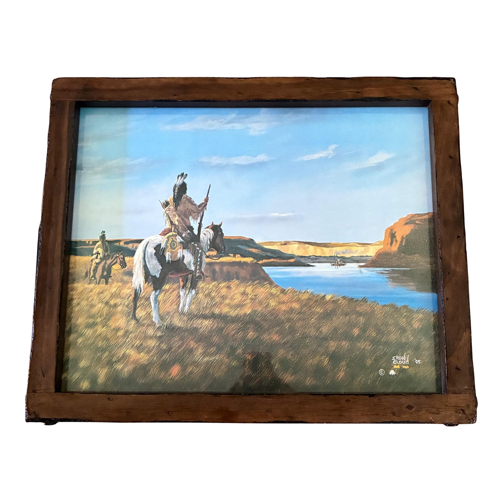 1990s Steamboat Coming by Del Iron Cloud | Chairish