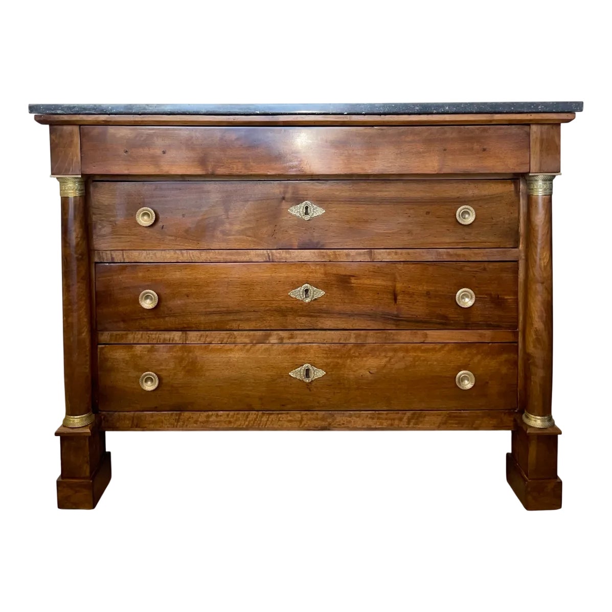 Empire Chest of Drawers with Detached Columns, 1820 | Chairish