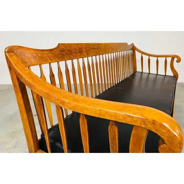 Early 20th Century Antique Lawyers or Lobby Bench | Chairish