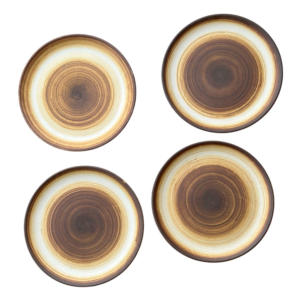Vintage Desert Plates by Longchamp, 1970s, Set of 4 | Chairish