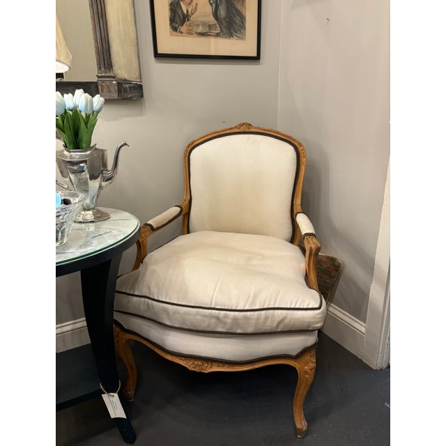 1920s Pair of Vintage Linen Chairs Newly Reupholstered | Chairish