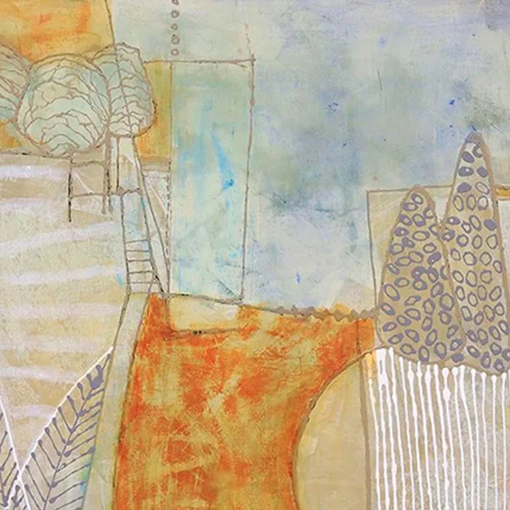 "Landscape Design" Original Abstract Painting by Jill Krasner | Chairish