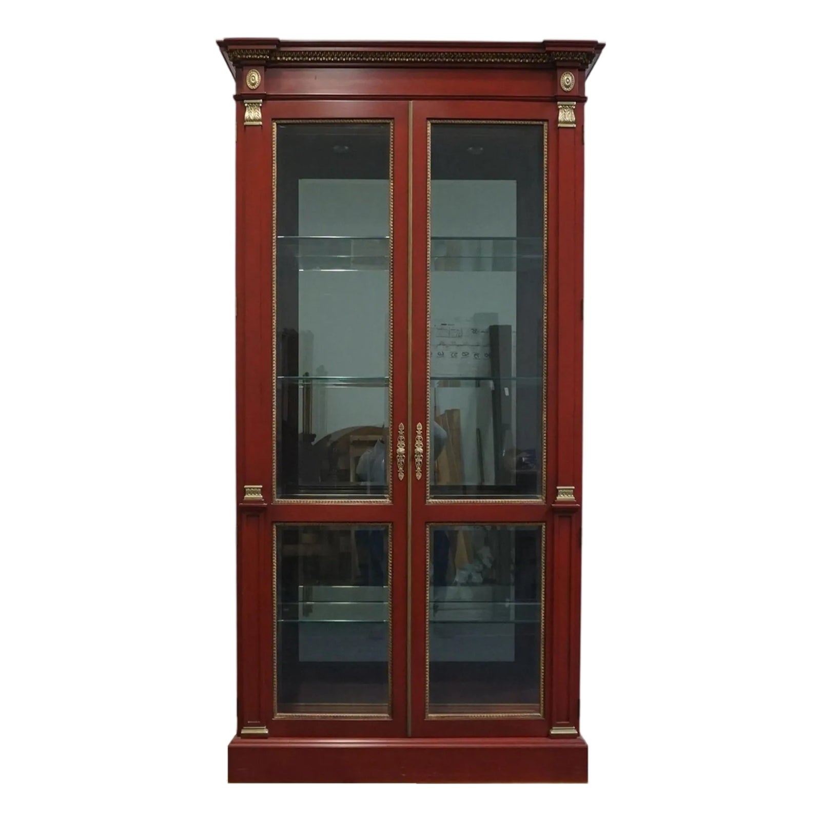 John Widdicomb Co. Rust Red Asian Inspired Traditional 42" Lighted ...