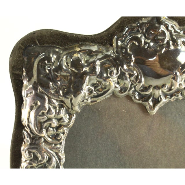 1970s Silver Repoussé Picture Photo Frame Belle Epoque Rococo Taste ...