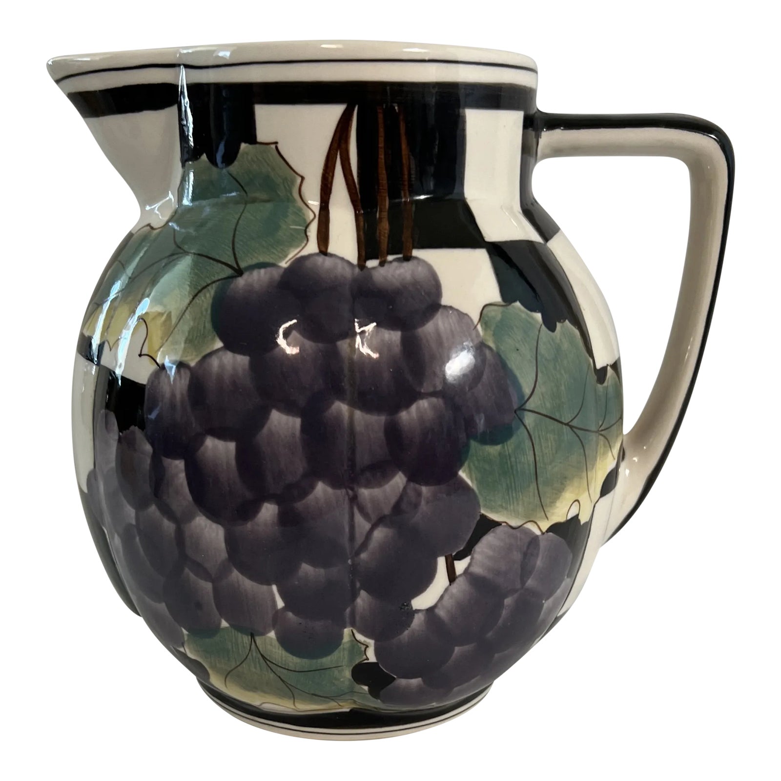 Vintage Laura Ashley Grape Jug or Pitcher | Chairish