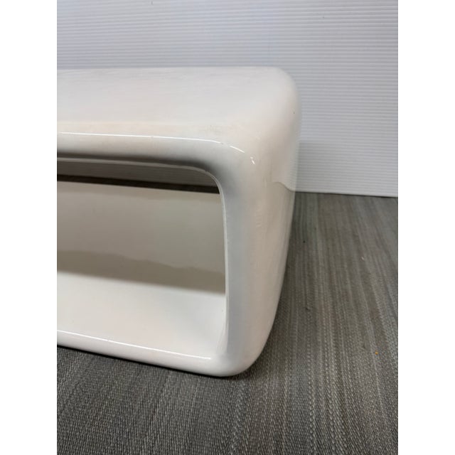 Mod White Lacquer Coffee Table | Chairish