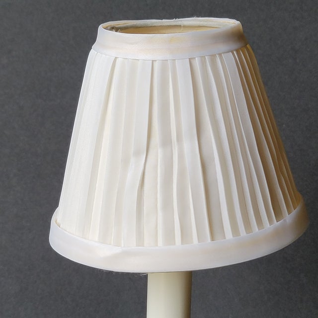 Vintage Small Brass Apple Lamp With Clip on Shade | Chairish