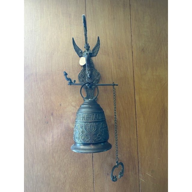 Antique Brass Monastery Bell Wall Mount | Chairish