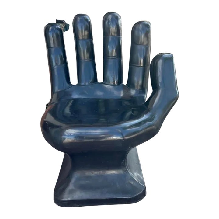 Vintage Fiberglass Sculptural Hand Chair | Chairish
