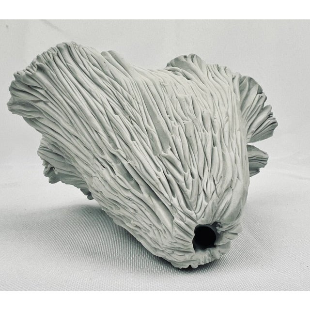 Sea Form Hand Crafted in White Porcelain | Chairish