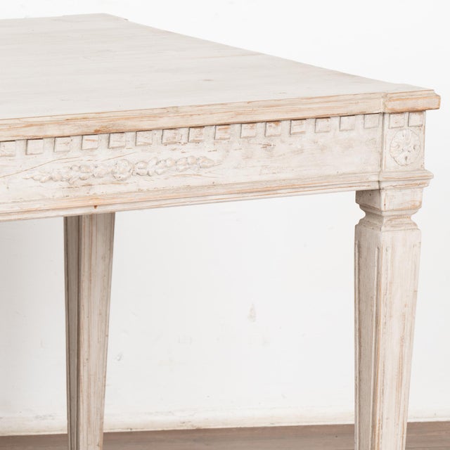 White Painted Gustavian Dining Table Writing Table, Sweden Circa 1890 ...