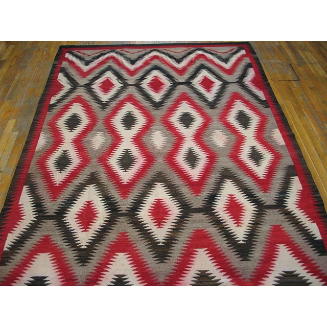 Antique Navajo Geometric Rug | Chairish