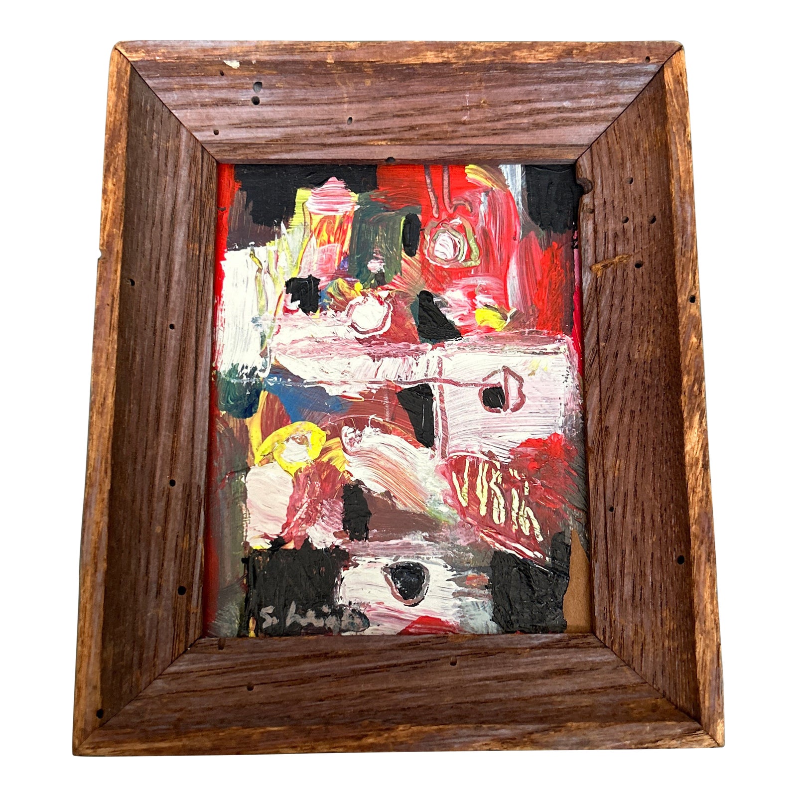 Contemporary Original Abstract Miniature Painting by Stephen Heigh ...