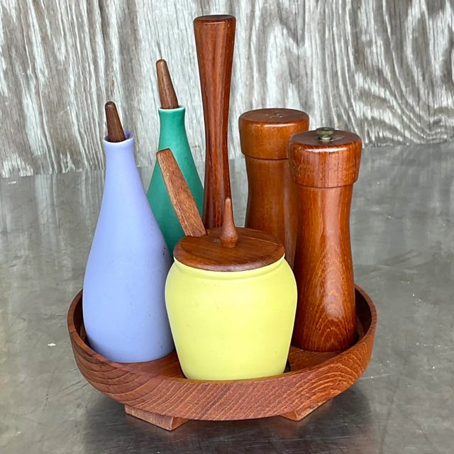 Mid 20th Century Vintage Mid-Century Modern Arni Form Condiment Lazy ...