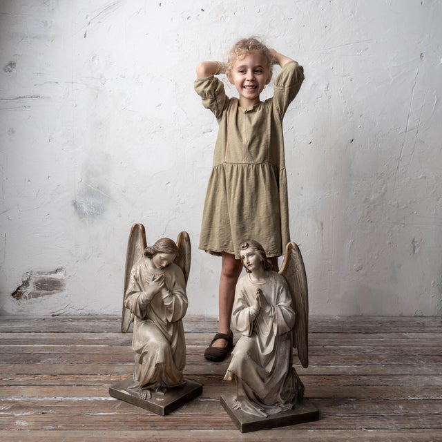 Plaster Altar Angels, 19th Century | Chairish