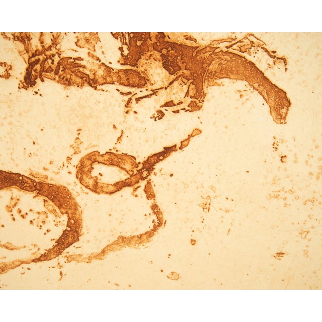 Walter Sorge Signed Artist’s Proof “Angel” Abstract Aquatint | Chairish