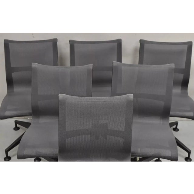 Herman Miller Setu Side Chair Metal Mesh Desk Office Swivel Chair - Set ...