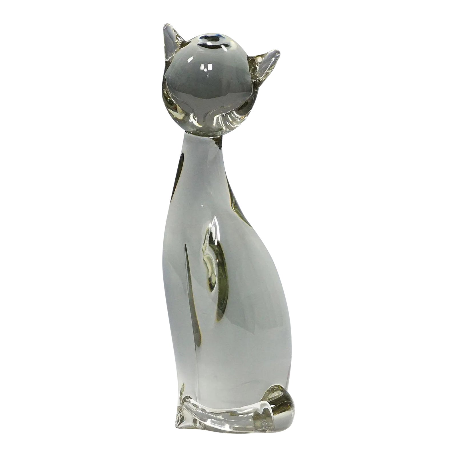 Sculpture of a Stylized Cat Designed by Livio Seguso Ca. 1970s | Chairish