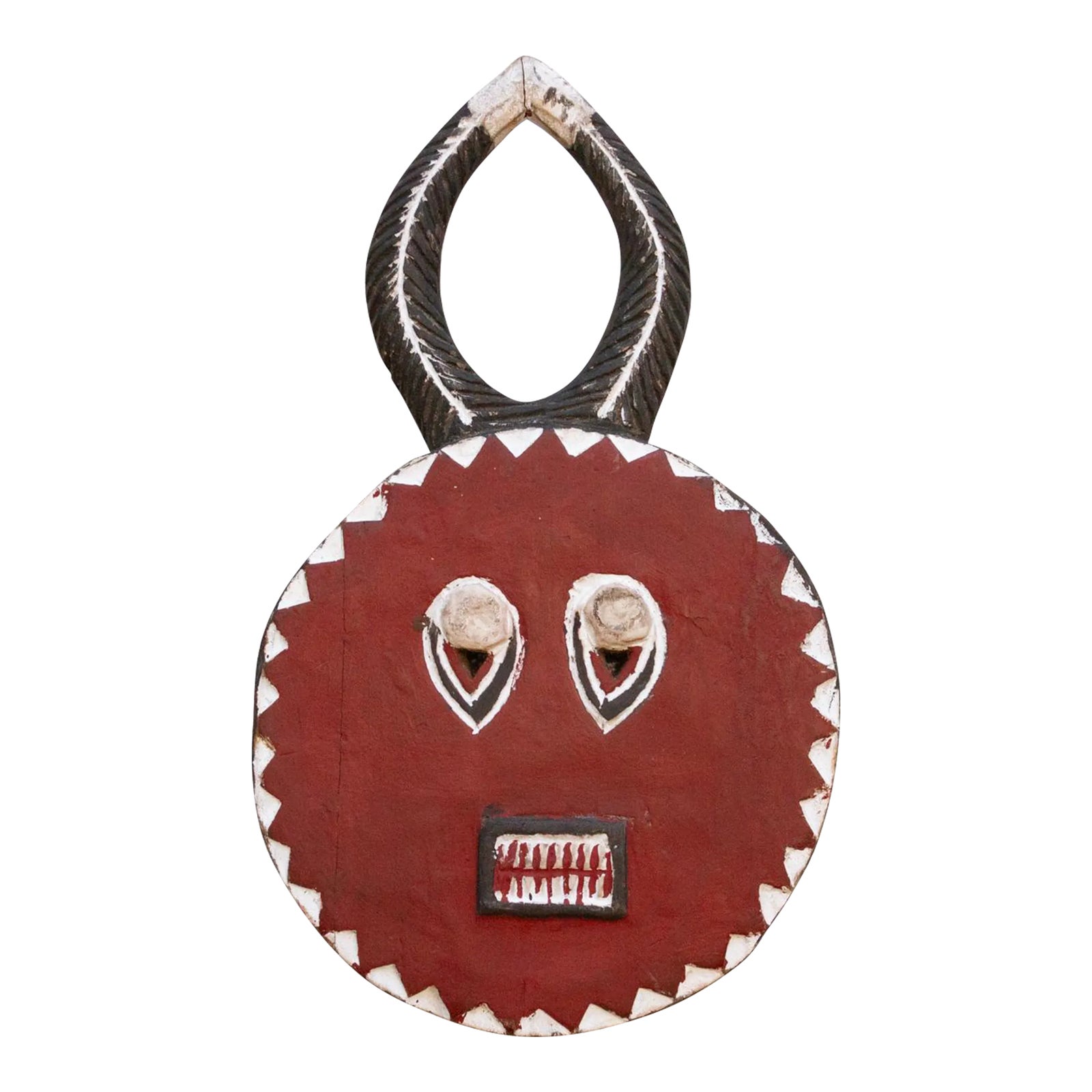 Radiant Red African Goli Mask | Chairish