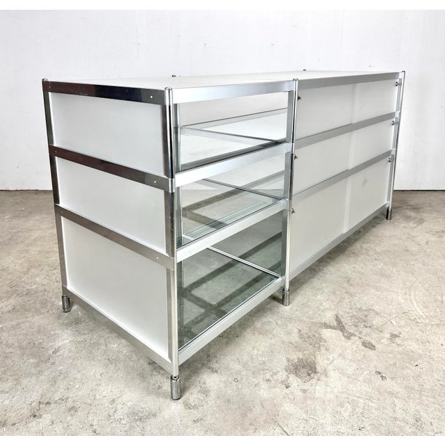 1990’s Modern Sec Shelf Storage System Credenza / Media Cabinet by ...