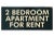 2 Bedroom Apartment for Rent Sign | Chairish
