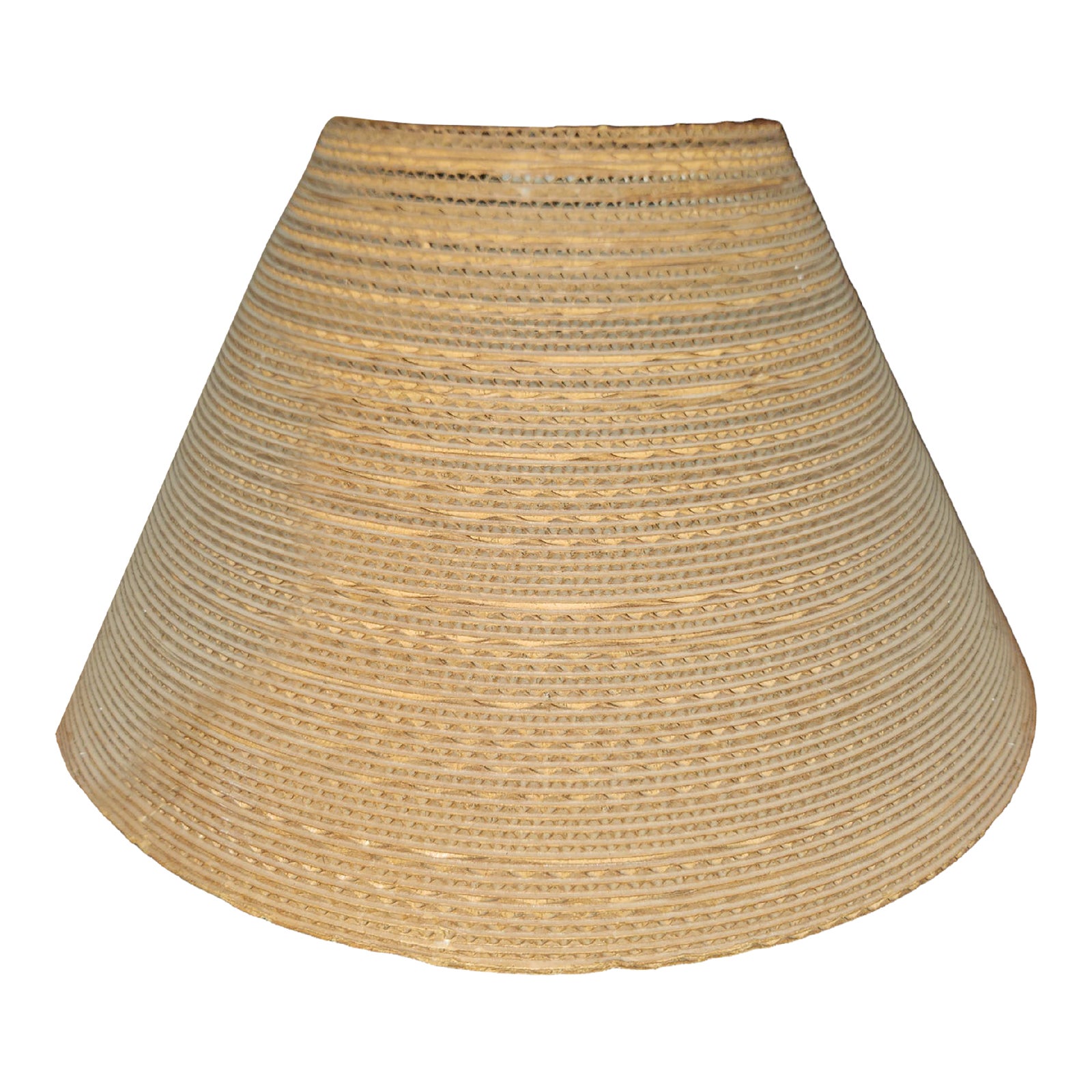 Mid 20th Century Corrugated Cardboard Light Fixture | Chairish