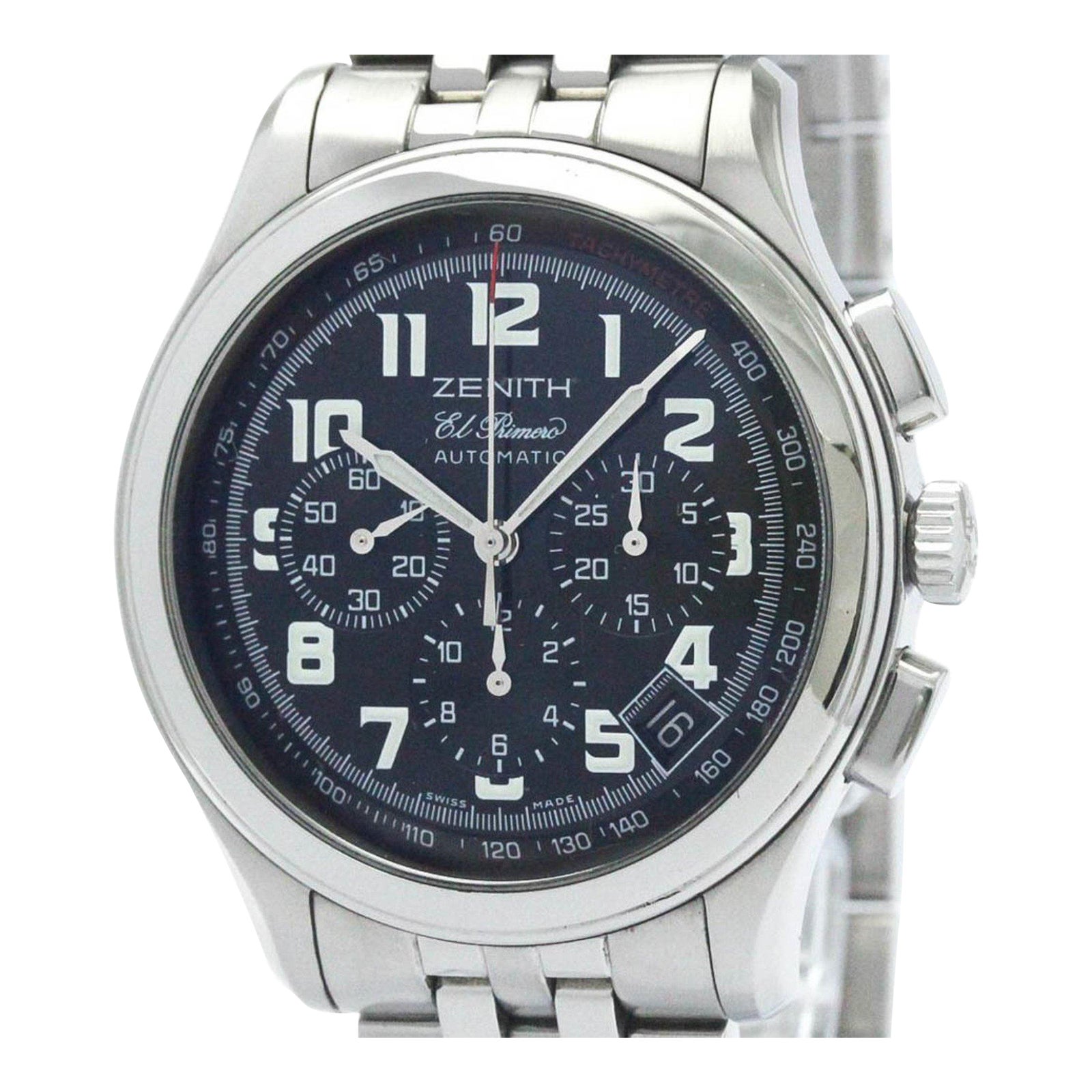 Zenith Polished Class Sports El Primero Chronograph Watch 03.0510.400 ...