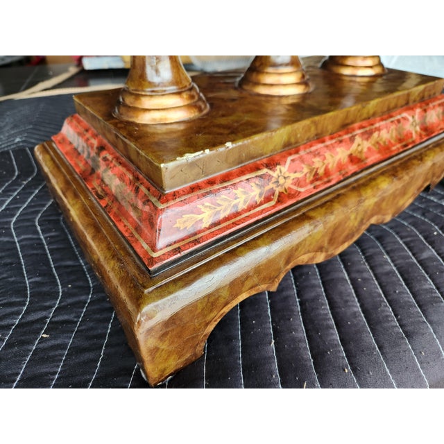 Maitland-Smith Leather Wrapped Side Table | Chairish