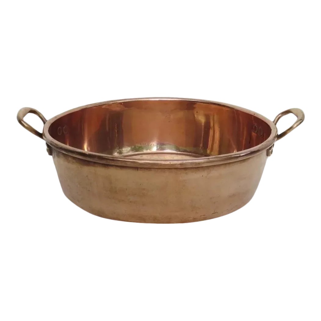 English Very Copper Cream Preserves Pan Pot by Benham & Froud Retailed ...